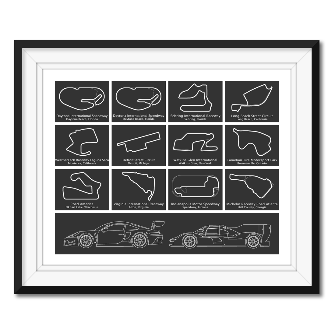 IMSA WeatherTech SportsCar Championship 2024 Race Track Poster – Custom ...