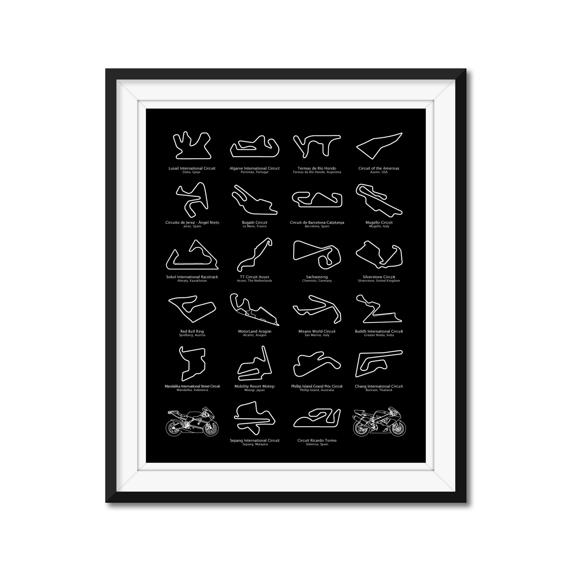 MotoGP 2024 Race Track Poster – Custom Car Posters