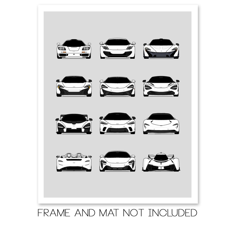 Customizable Version: McLaren Generations – Custom Car Posters