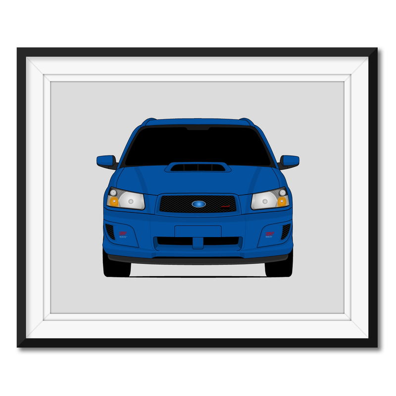 Subaru Forester STi (2004-2008) Car Poster – Custom Car Posters