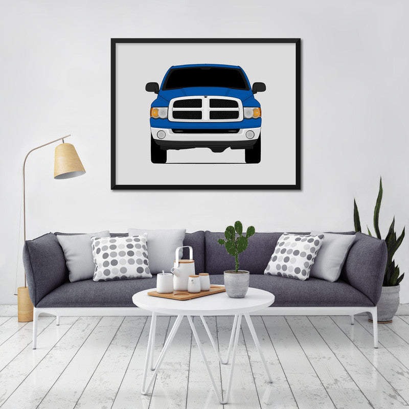 Dodge Ram 1500 (2002-2005) Gen 3 Car Poster – Custom Car Posters