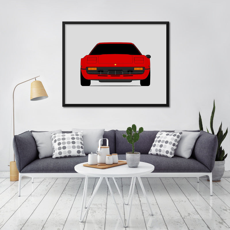 Ferrari 308 GTB (1975-1985) Car Poster – Custom Car Posters