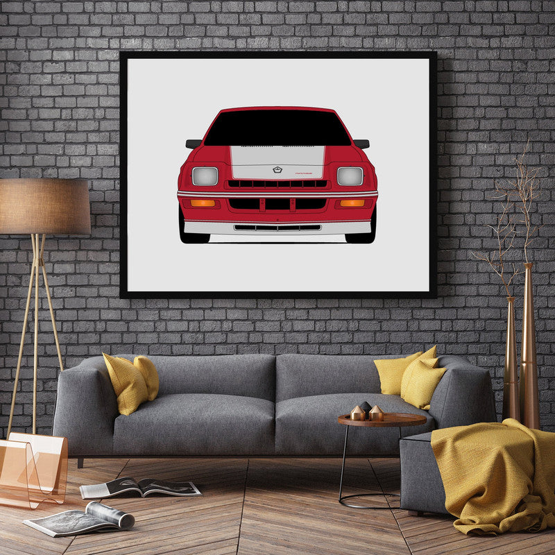 Dodge Charger Shelby (1982-1987) 5th GEN Car Poster – Custom Car Posters
