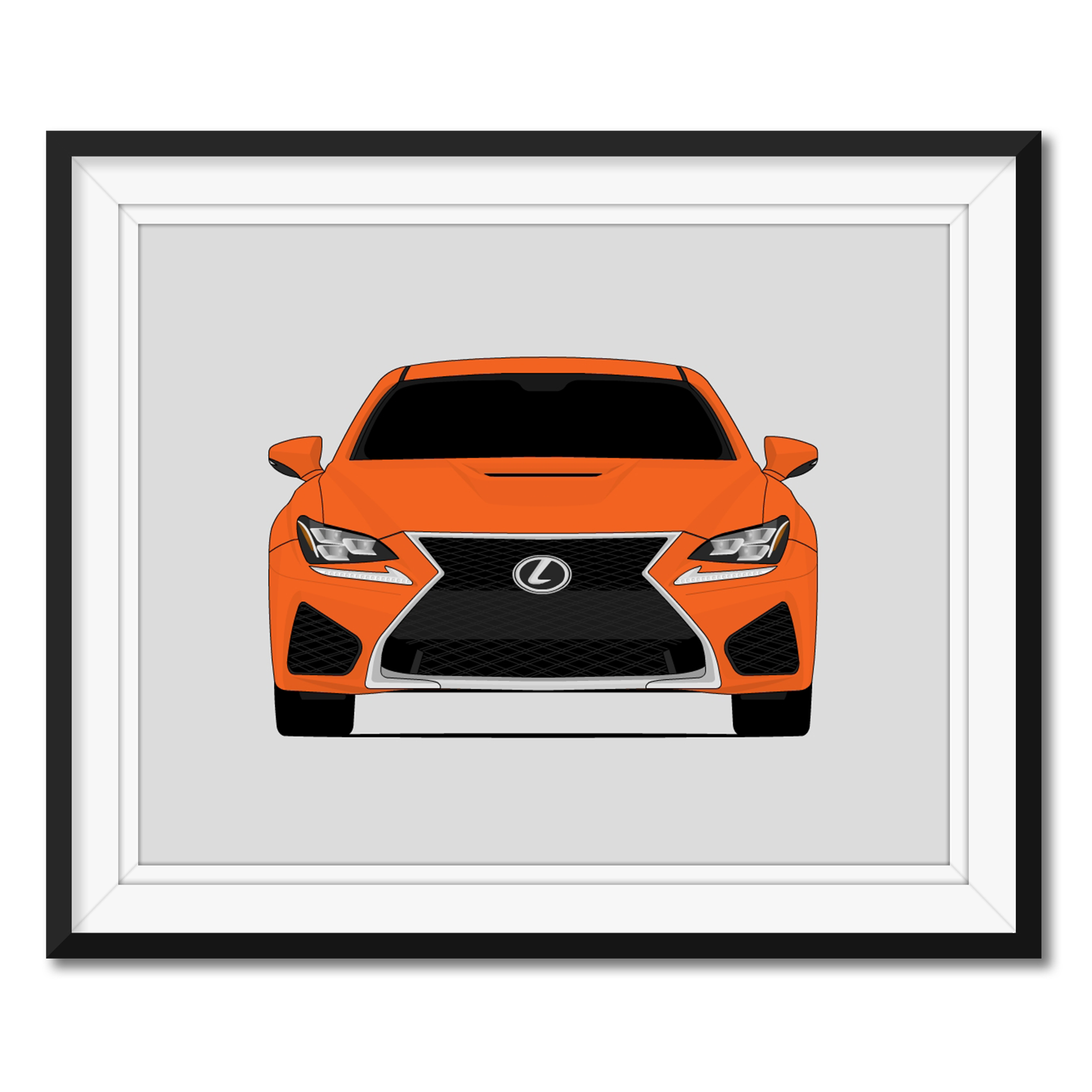 Lexus RC F (2015-2019) Poster – Custom Car Posters