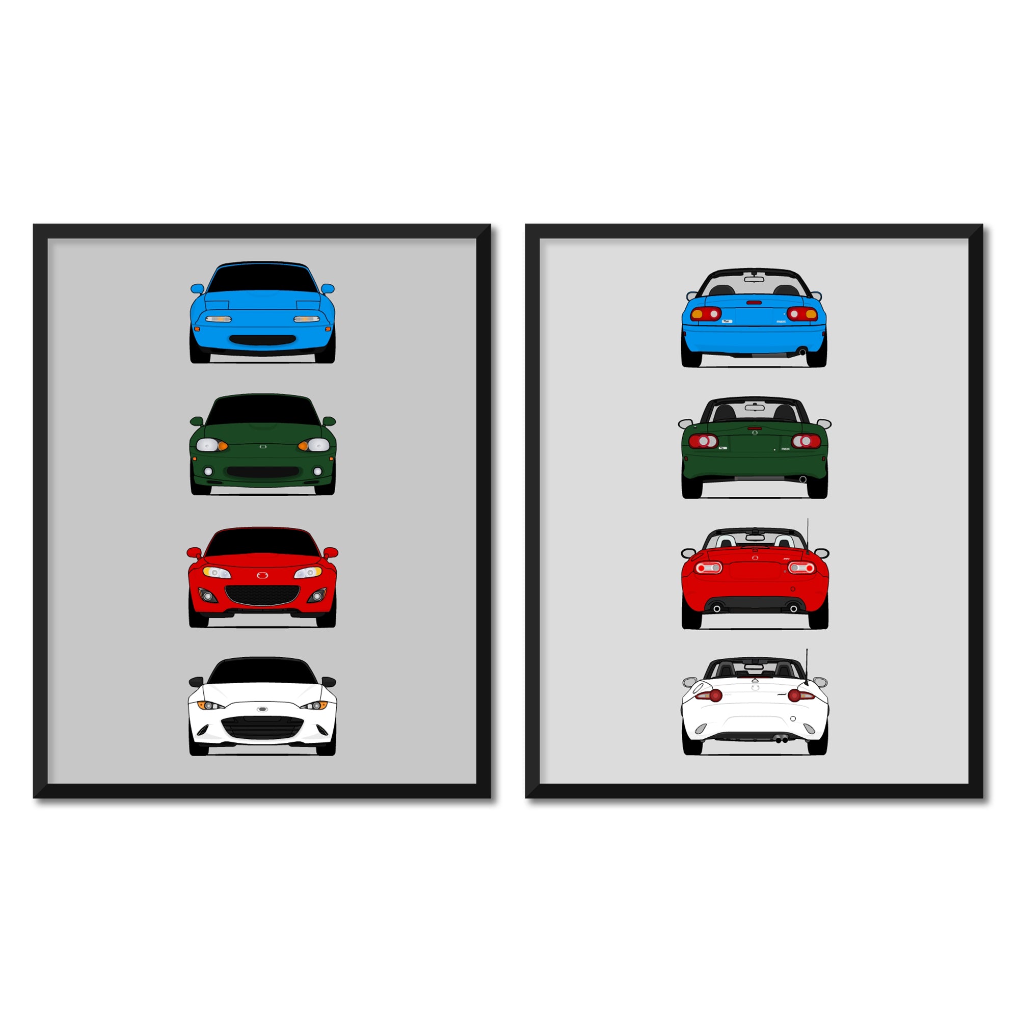 Mazda Miata Generations Front and Rear Set History and Evolution ...