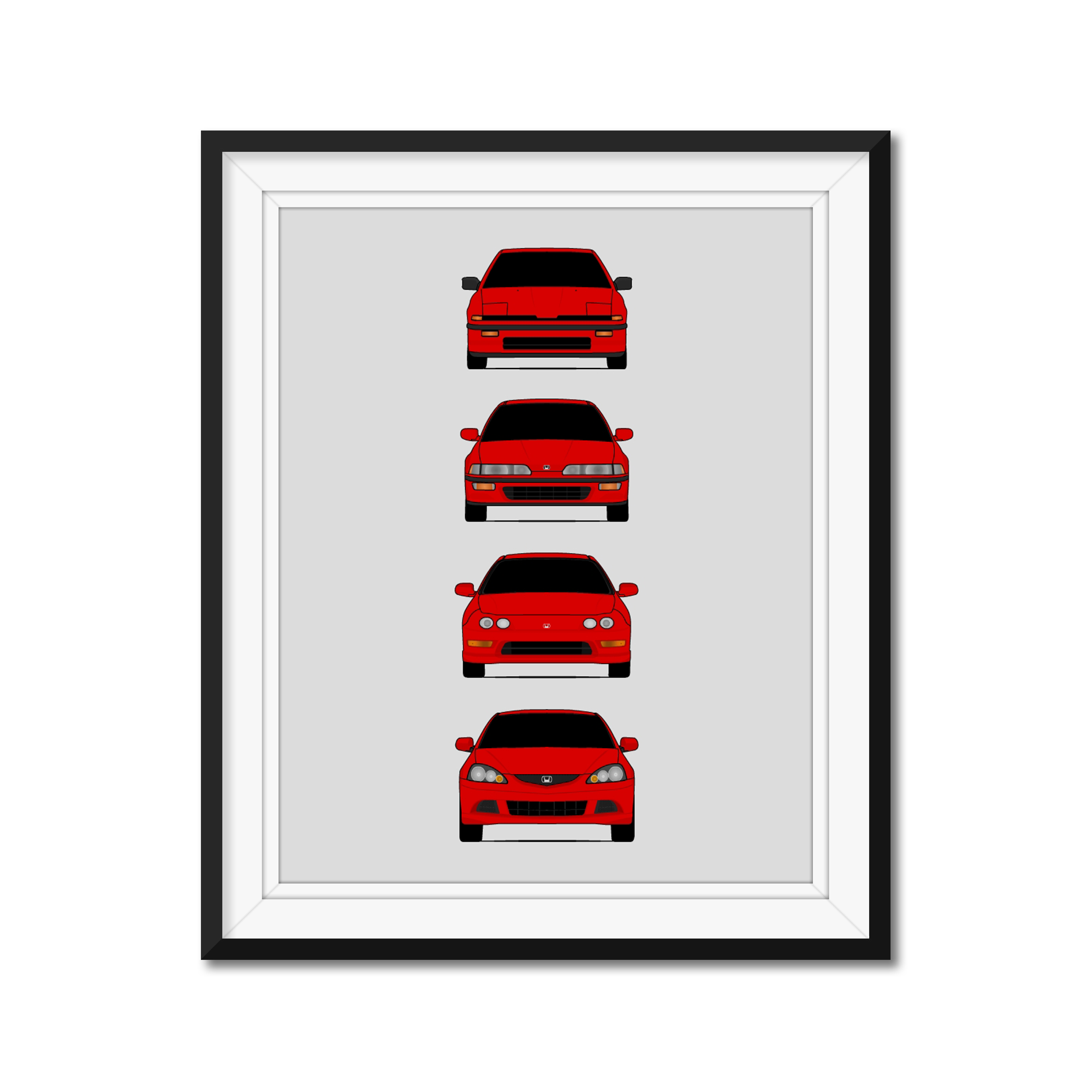 Acura Integra Generations History and Evolution – Custom Car Posters