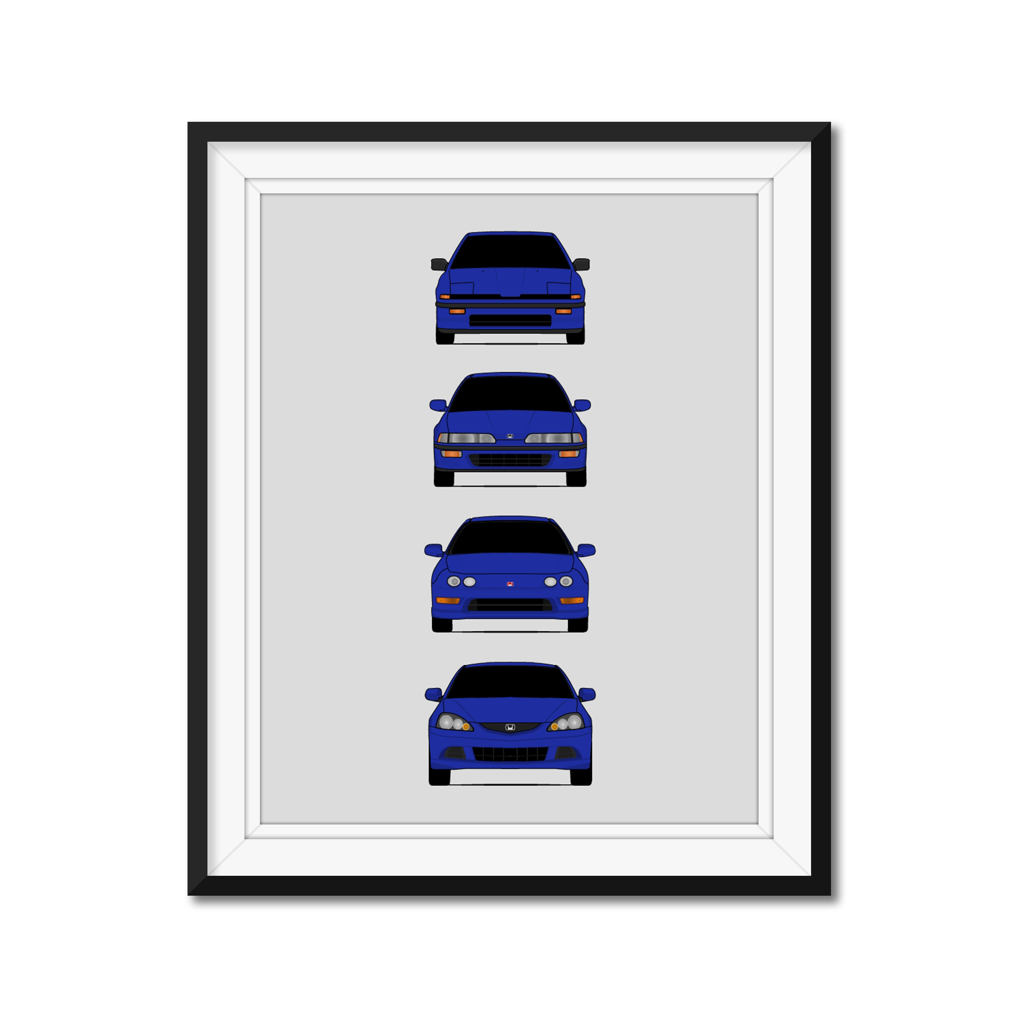 Acura Integra Generations History and Evolution – Custom Car Posters