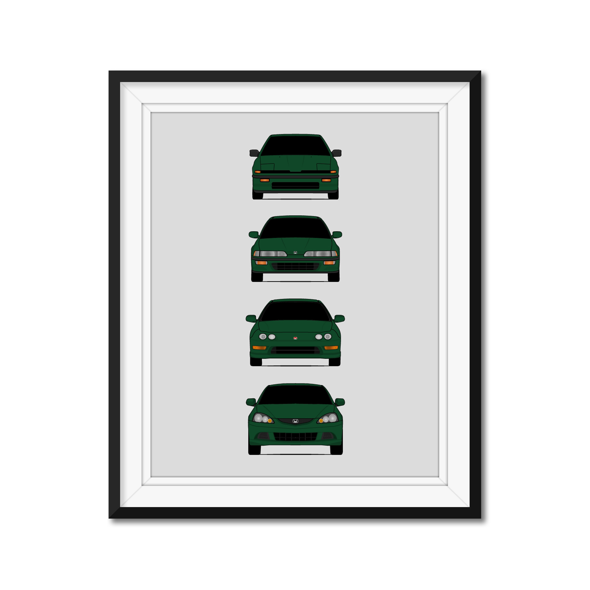Acura Integra Generations History and Evolution – Custom Car Posters