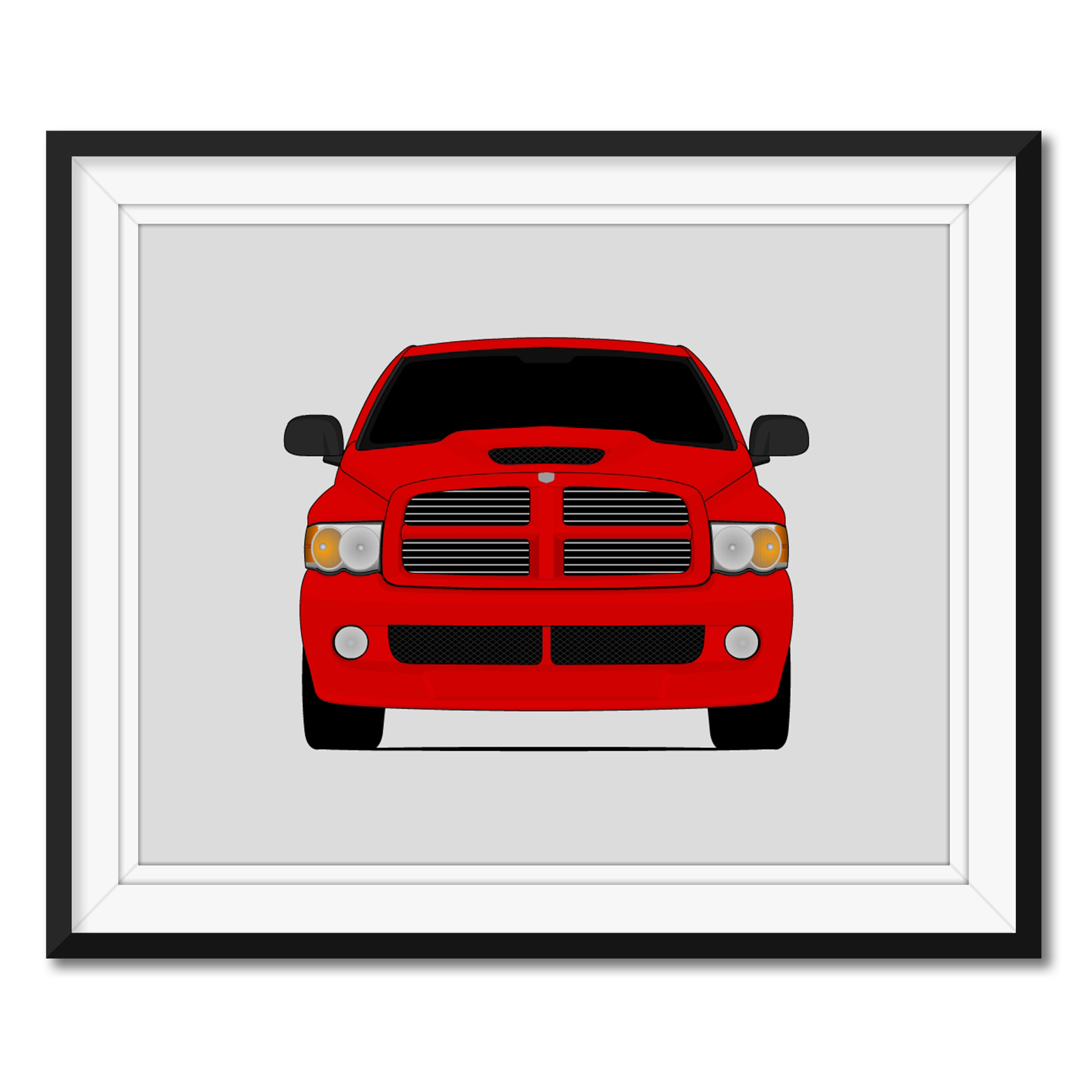 Dodge Ram SRT-10 (2004-2005) 3rd Generation Car Poster – Custom Car Posters