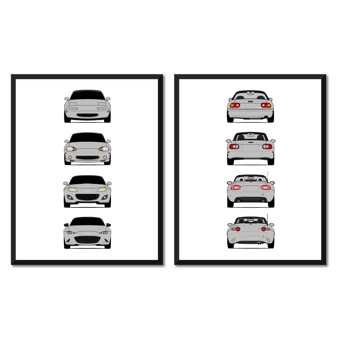 Mazda Miata Generations Front and Rear Set History and Evolution ...