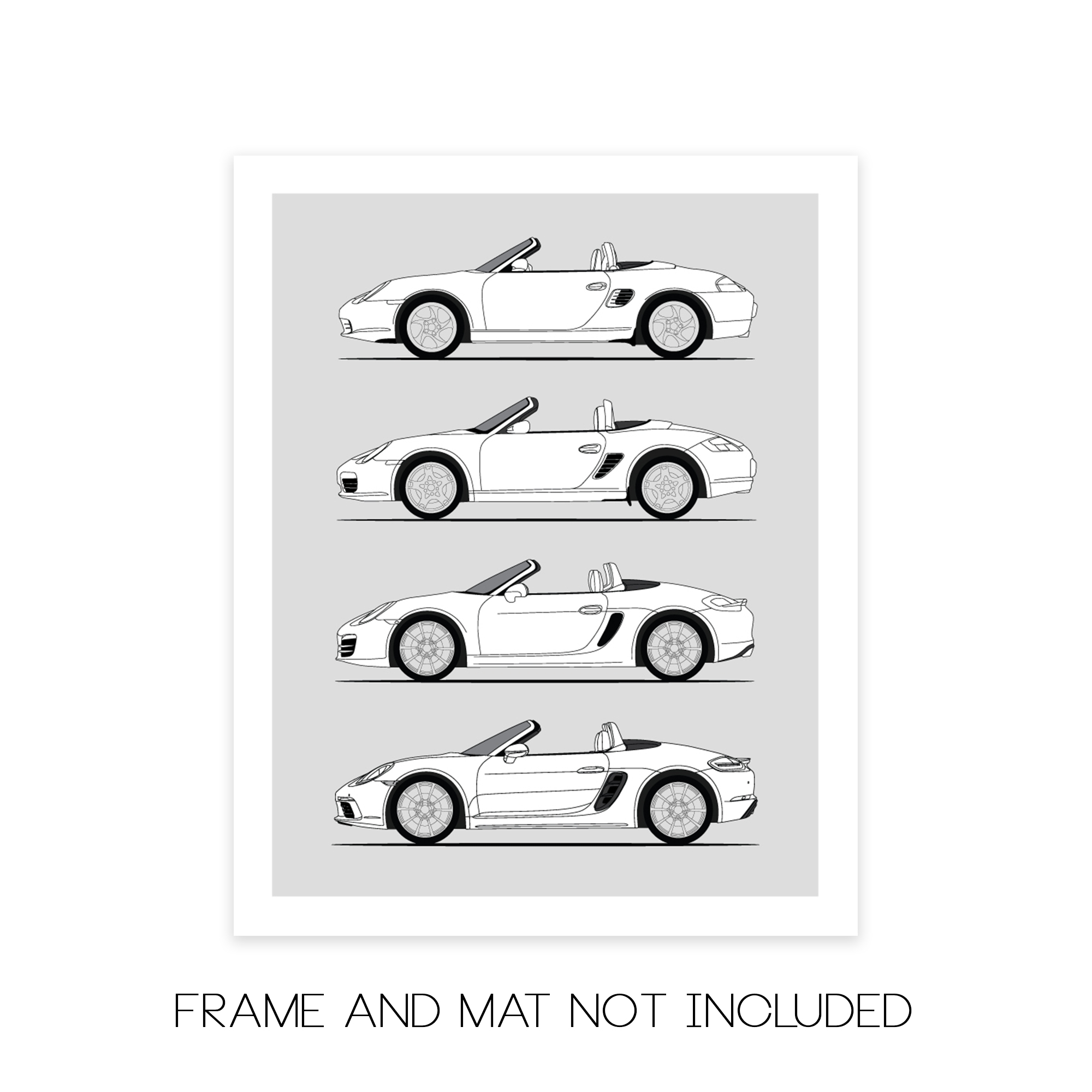Porsche Boxster Generations (Side Profile) History and Evolution ...